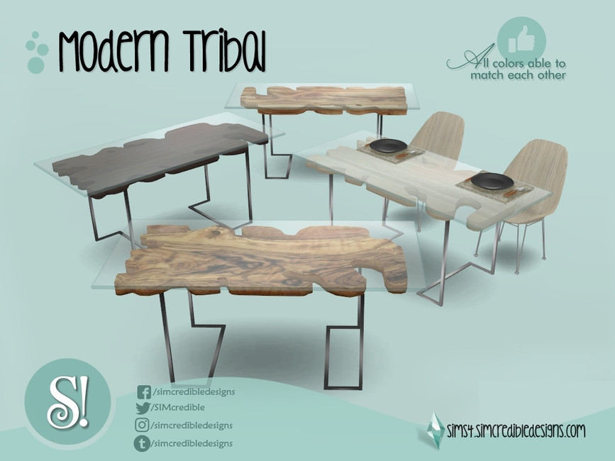 The Sims Resource - Modern Tribal dining table