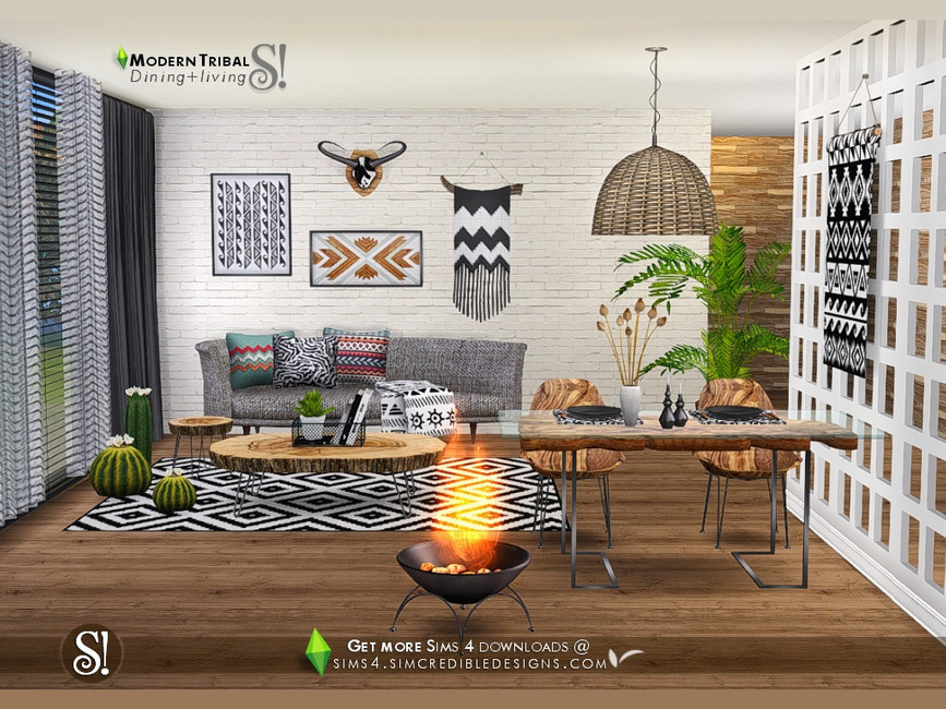 The Sims Resource - Modern Tribal Coffee table