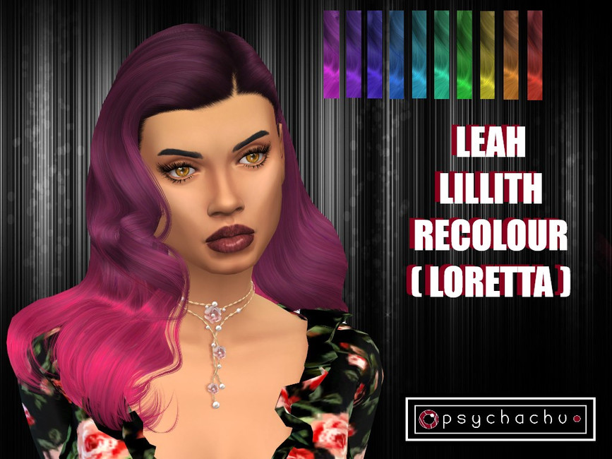 The Sims Resource - RC of Leah Lillith's Loretta Hair