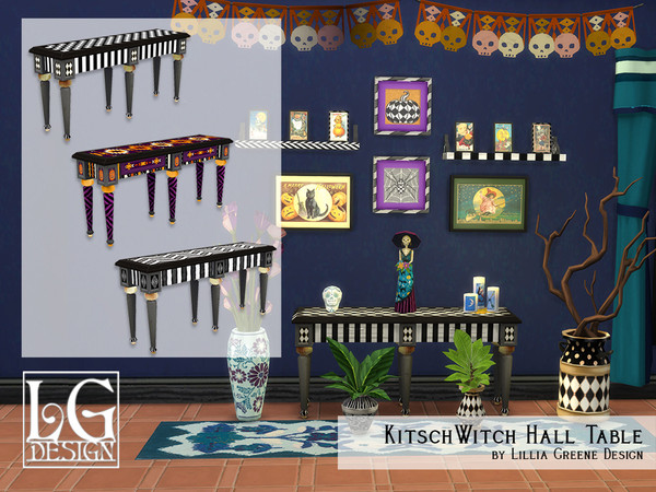 The Sims Resource - Holly Christmas Bedroom - Wall Short Shelf {Mesh ...