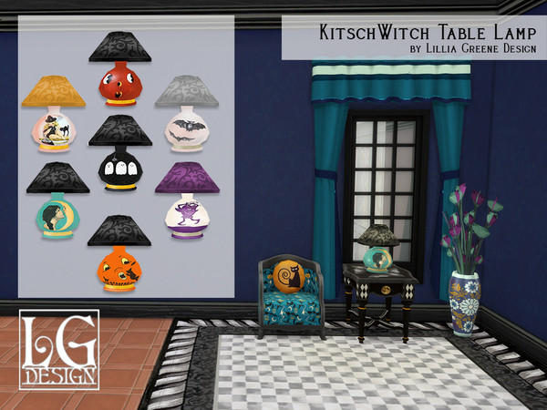 The Sims Resource - Simhain Table Lamp