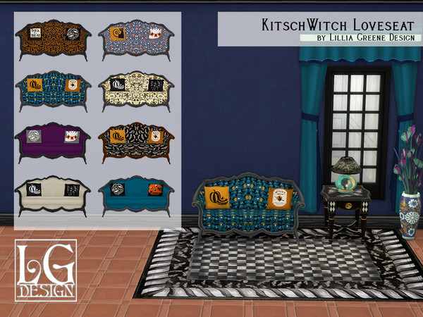 The Sims Resource - KitschWitch Loveseat