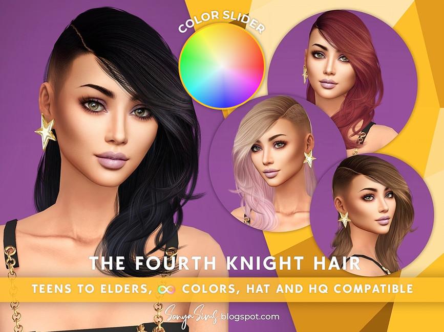 The Sims Resource - SonyaSims The Fourth Knight COLOR SLIDER (RETEXTURE)