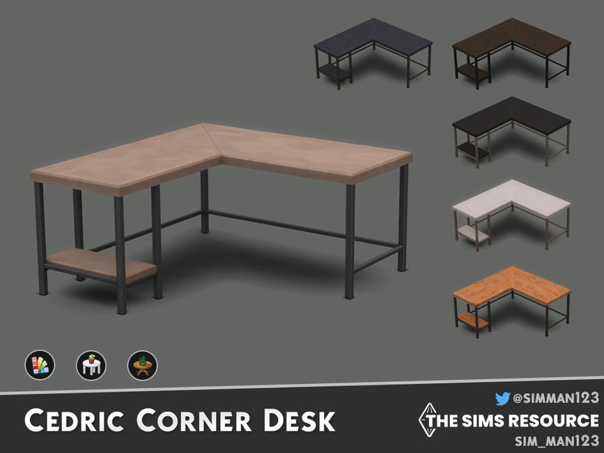 The Sims Resource - Cedric Corner Desk