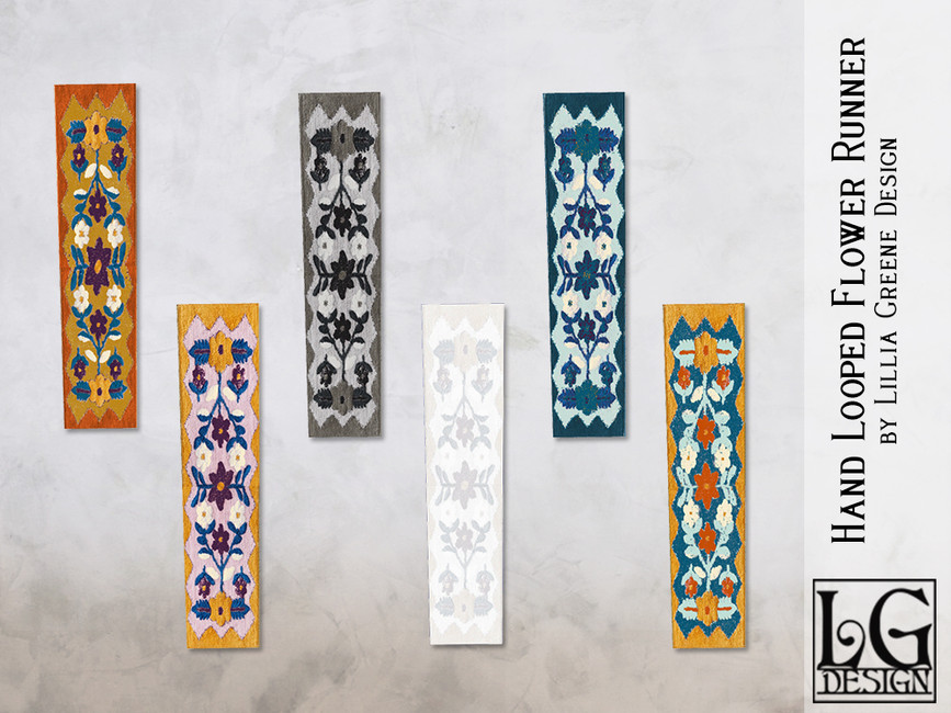 The Sims Resource - Hand Looped Flower Runner