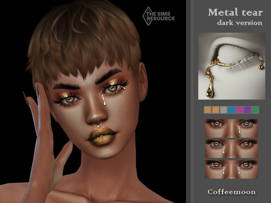 The Sims Resource - Metal tear (dark version)