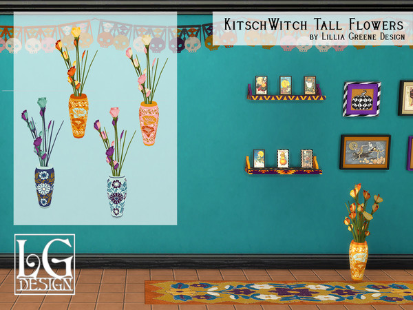 The Sims Resource | KitschWitch Tall Flowers