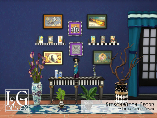 The Sims Resource | Kitsch Witch Living Room Decor