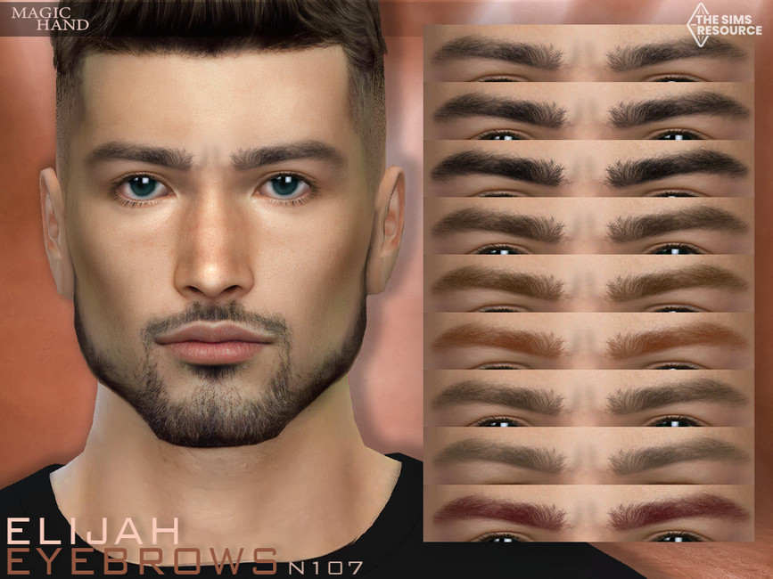 The Sims Resource - Elijah Eyebrows N107