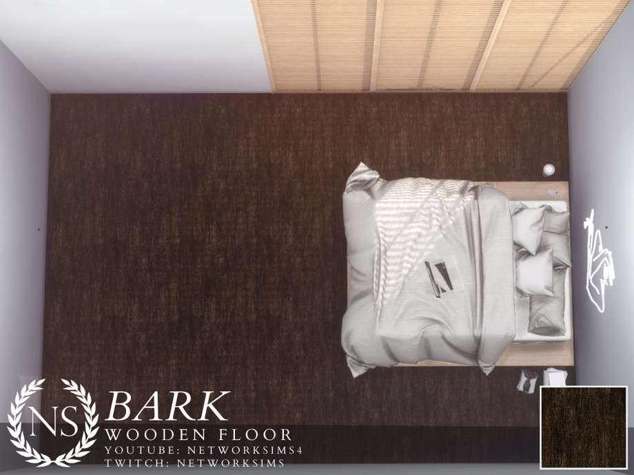 The Sims Resource | Bark Wooden Floor
