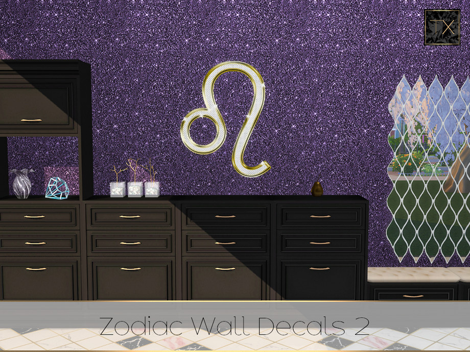 The Sims Resource | Zodiac Wall Decals 2