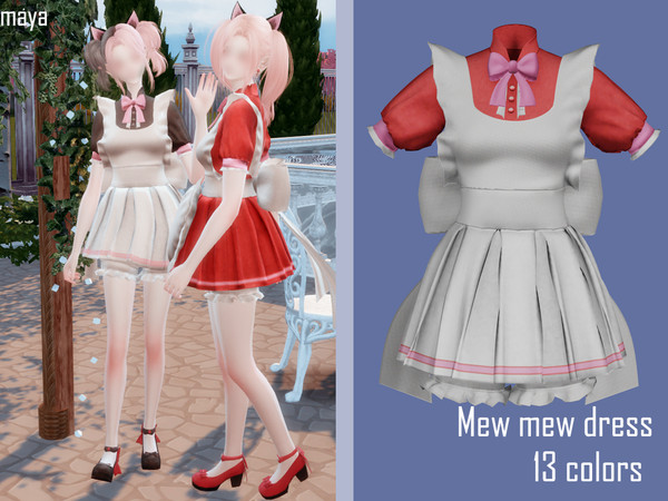 The Sims Resource | Mew Mew Dress