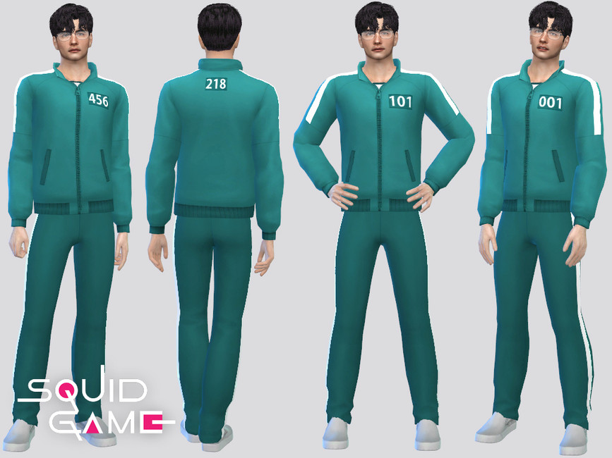 The Sims Resource - SQUID GAME Outfit 2 M