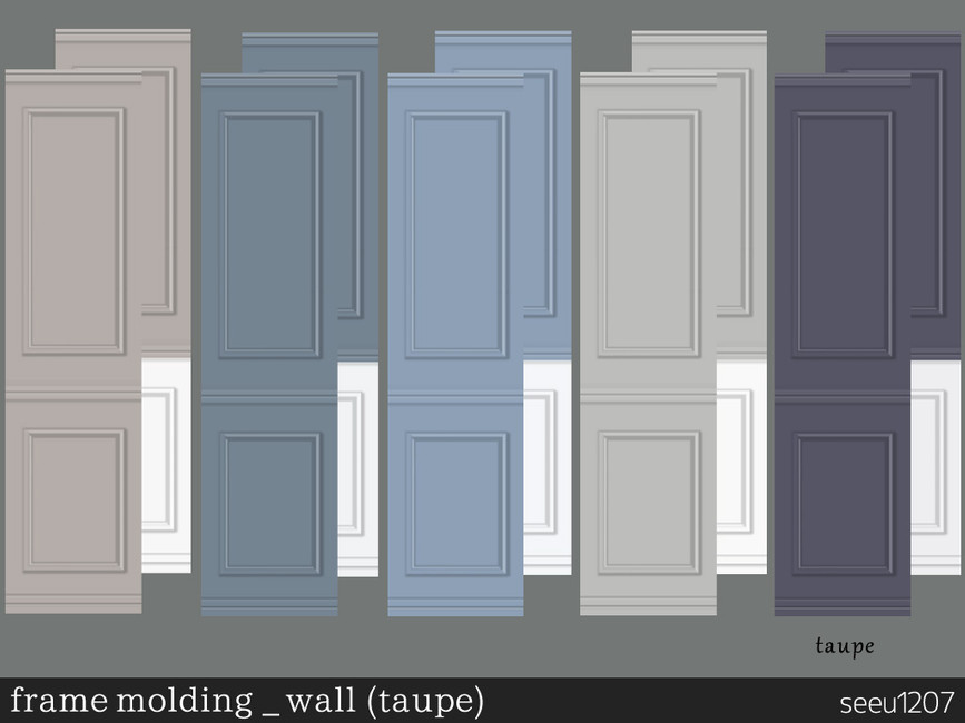 The Sims Resource - Fream Molding Wall - Taupe