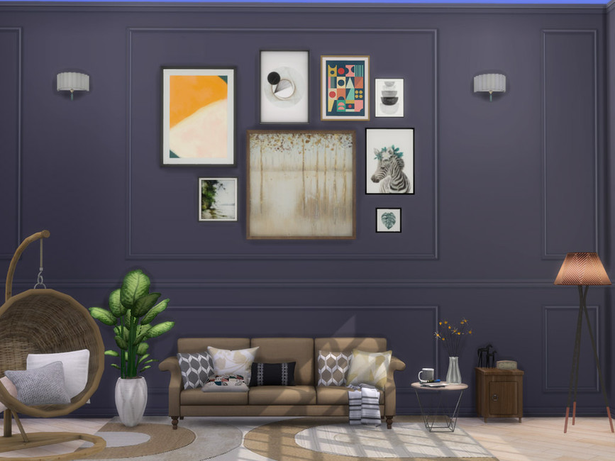 The Sims Resource - Fream Molding Wall - Taupe