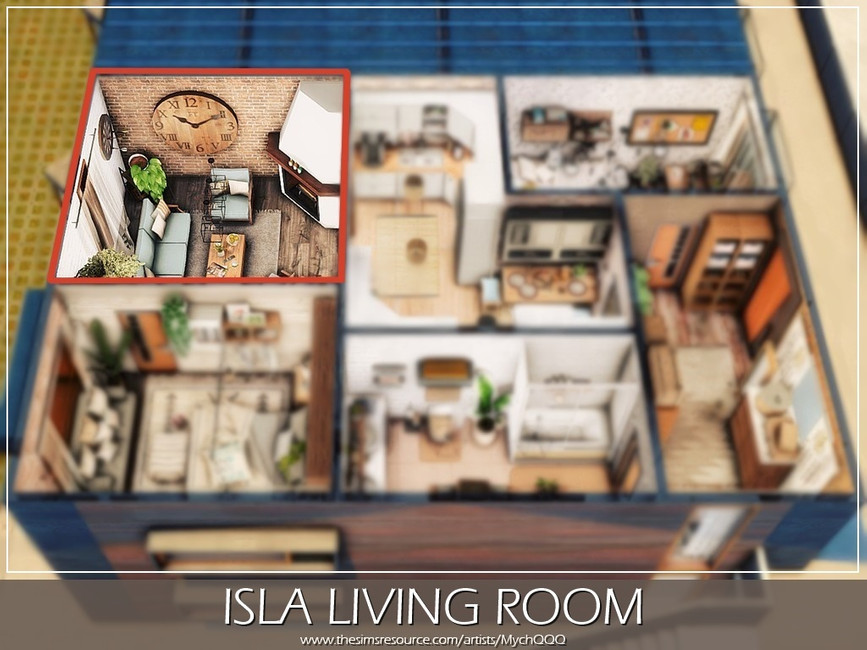 The Sims Resource - Isla Living Room