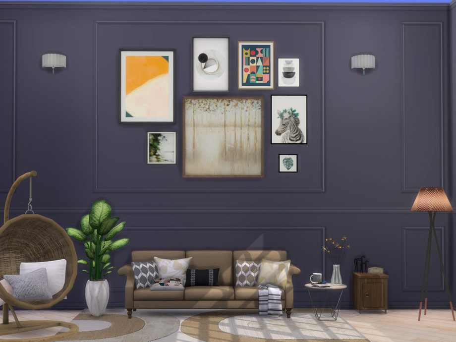 The Sims Resource | Fream Molding Wall - Taupe
