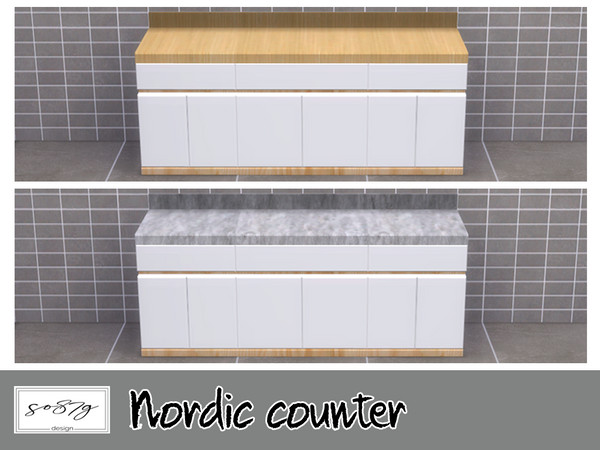 The Sims Resource | Nordic counter