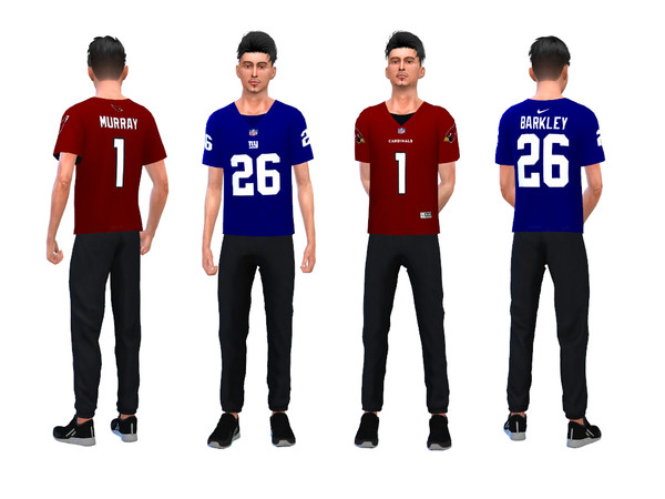 The Sims Resource | NFL Jersey Pack V1