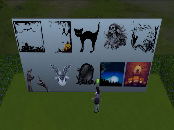 The Sims Resource | Halloween Decals set 3