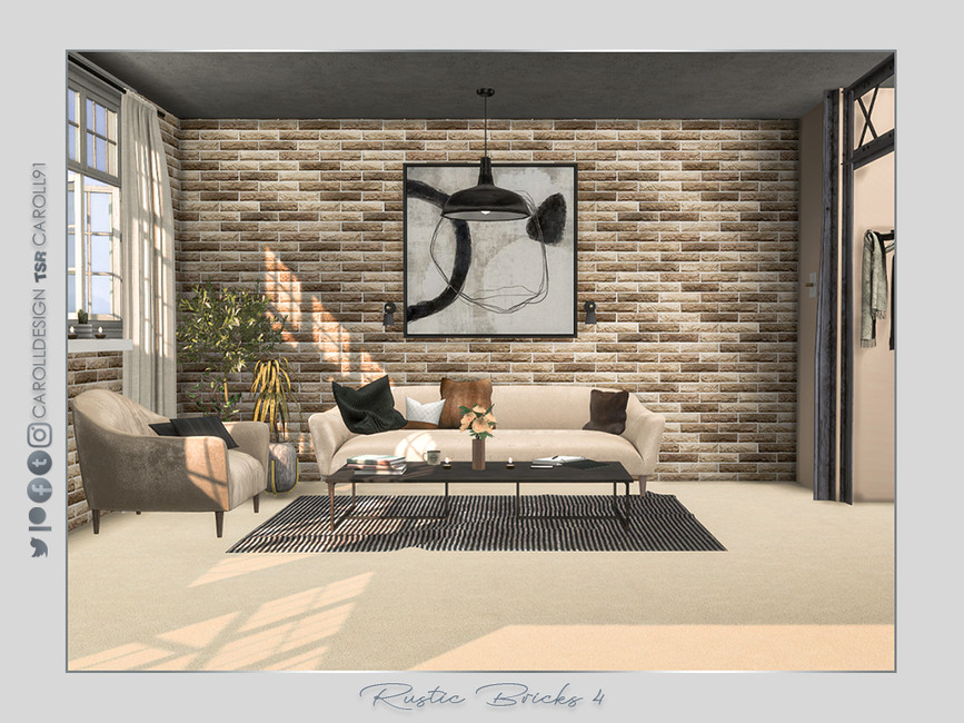 The Sims Resource - Rustic Bricks 4