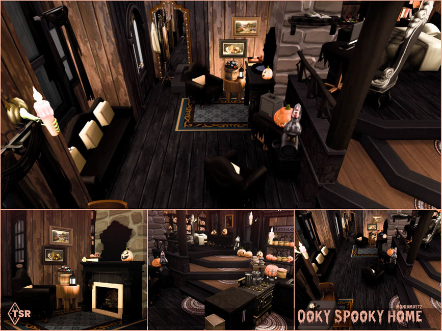 The Sims Resource - Ooky Spooky Home No CC