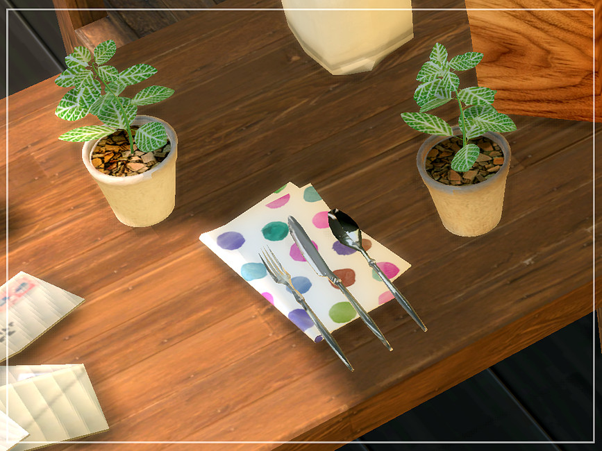 The Sims Resource - Cutlery and Napkin Set 002