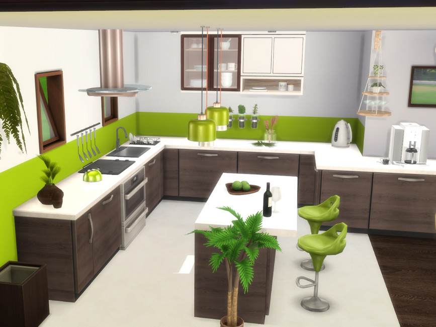 The Sims Resource - Tropical Modern Kitchen and Dining