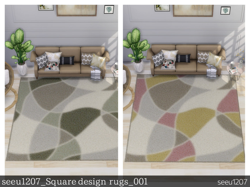 The Sims Resource - Square Design Rugs