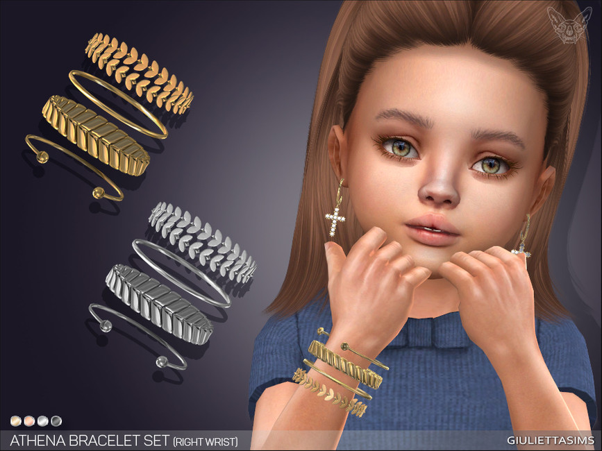 The Sims Resource - Athena Bracelet Set For Toddlers (right wrist)