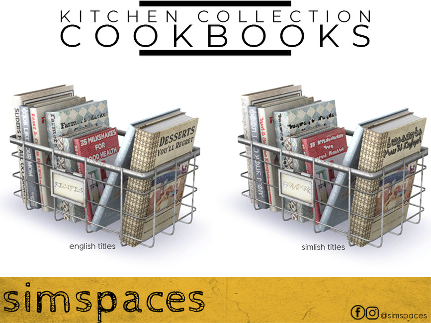 The Sims Resource - Kitchen Collection - cookbooks