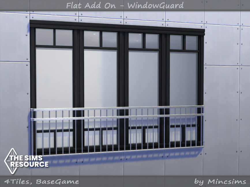 The Sims Resource - Flat Window Guard 4Tiles