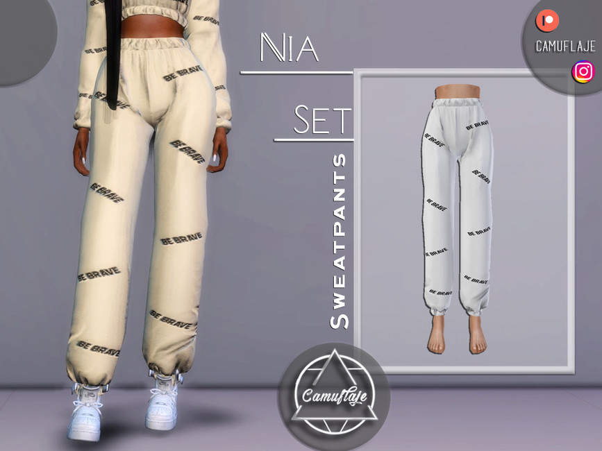 The Sims Resource - Nia Set - Sweatpants