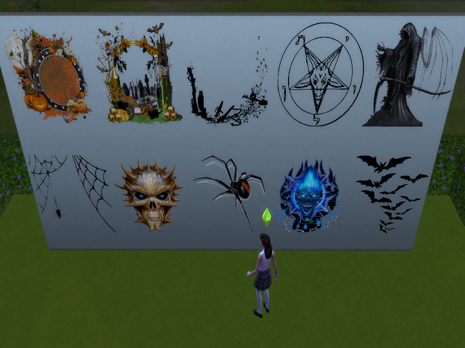 The Sims Resource | Halloween Decals set 9