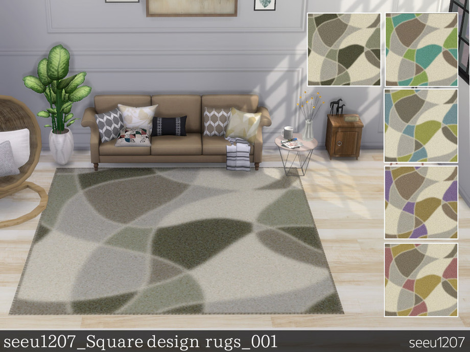 The Sims Resource | Square Design Rugs