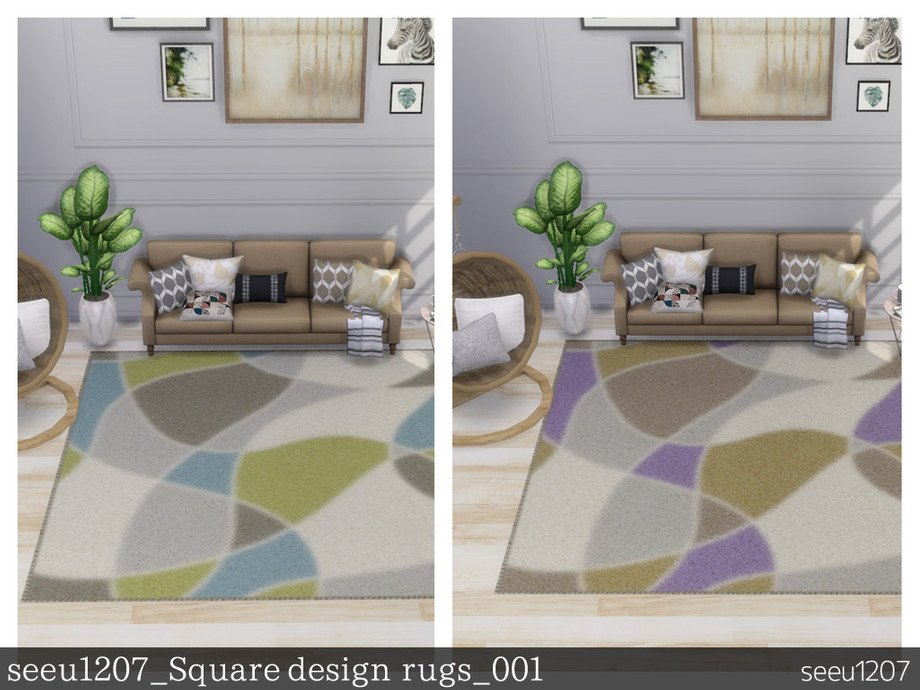 The Sims Resource | Square Design Rugs