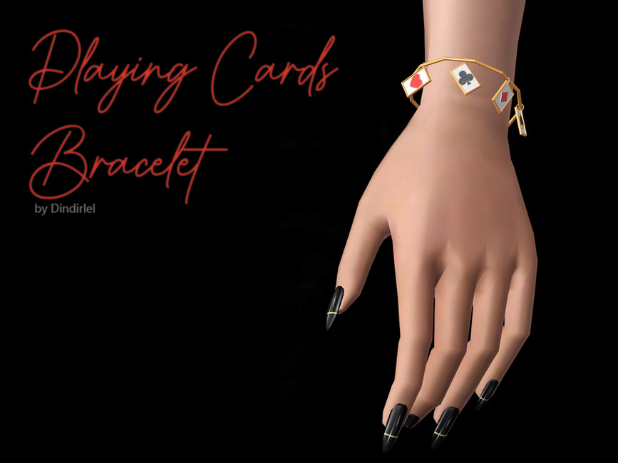 The Sims Resource - Playing Cards Bracelet