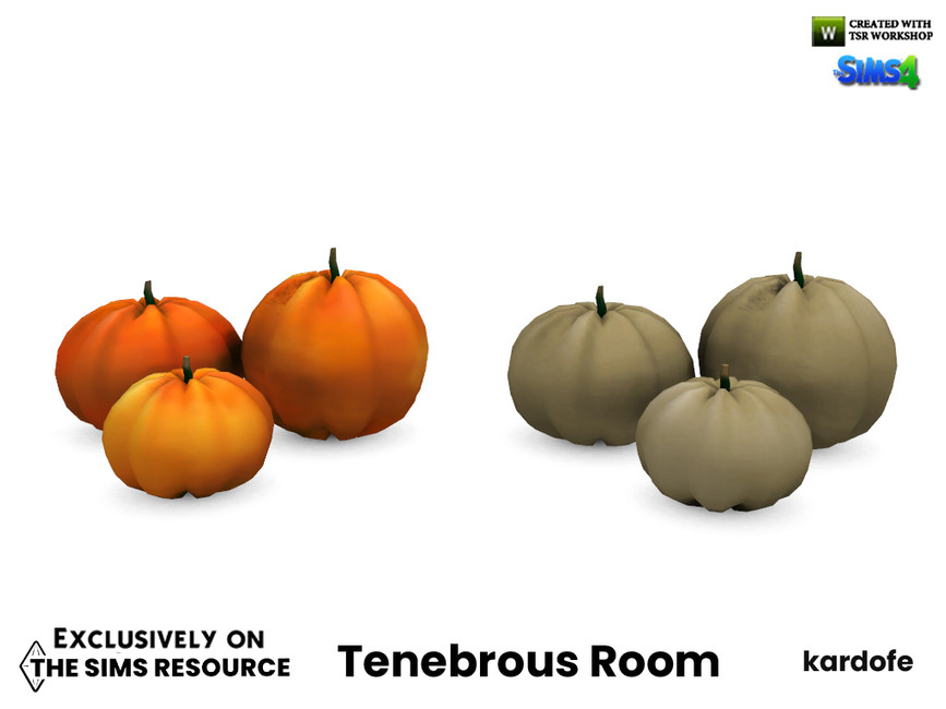 The Sims Resource - Tenebrous Room_Pumpkins