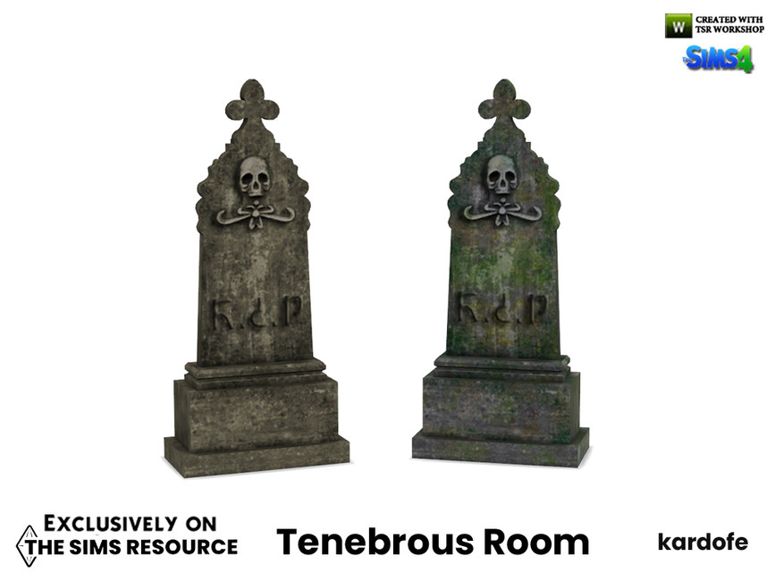 The Sims Resource - Tenebrous Room_Tombstone
