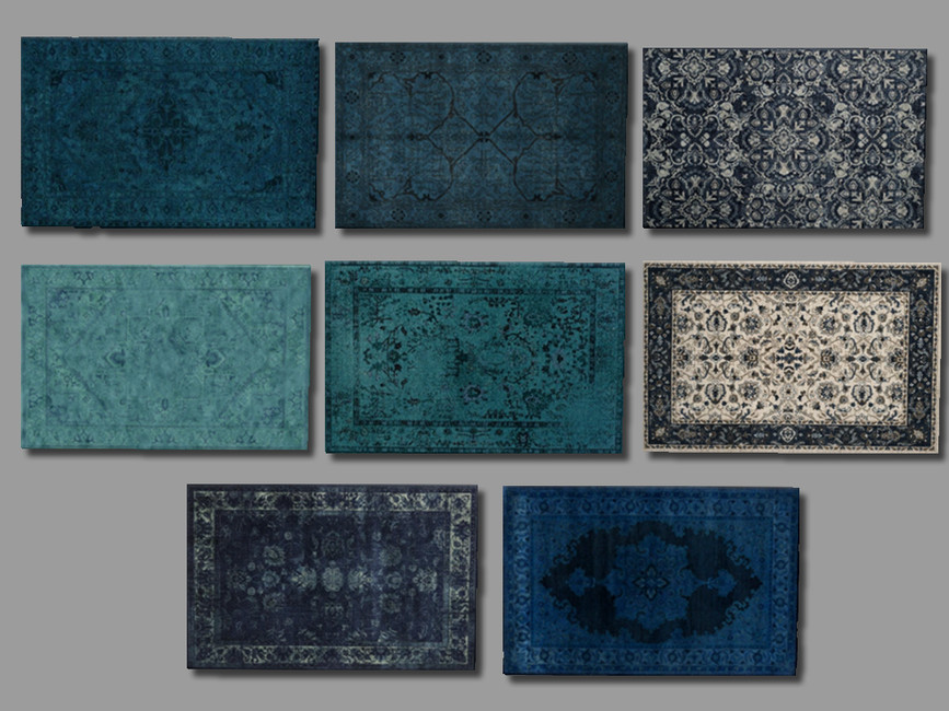 The Sims Resource - Witchy Blue Rugs
