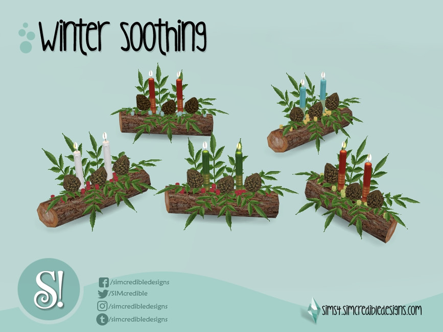 The Sims Resource - Winter soothing tree trunk candles