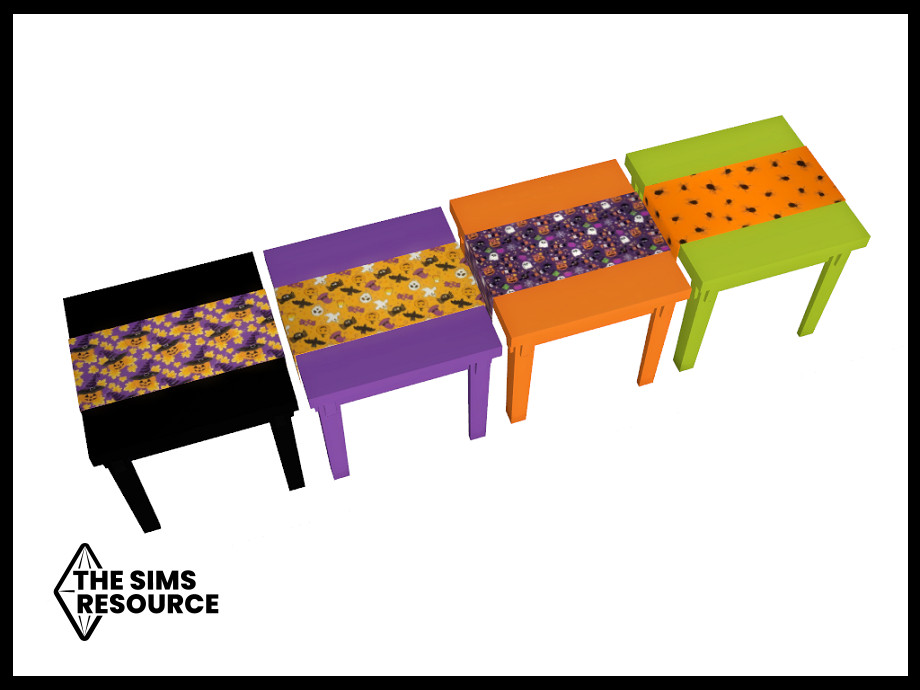 The Sims Resource | Spooky Kooky Halloween Kids Dining Table