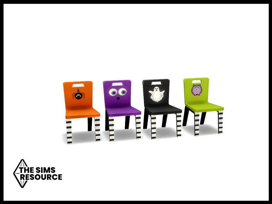 The Sims Resource - Spooky Kooky Kids Halloween Dining Chair
