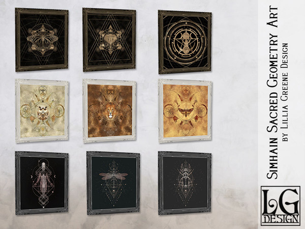 The Sims Resource | Simhain Sacred Geometry Art