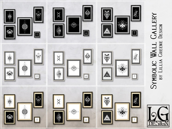 The Sims Resource | Simhain Symbolic Wall Gallery