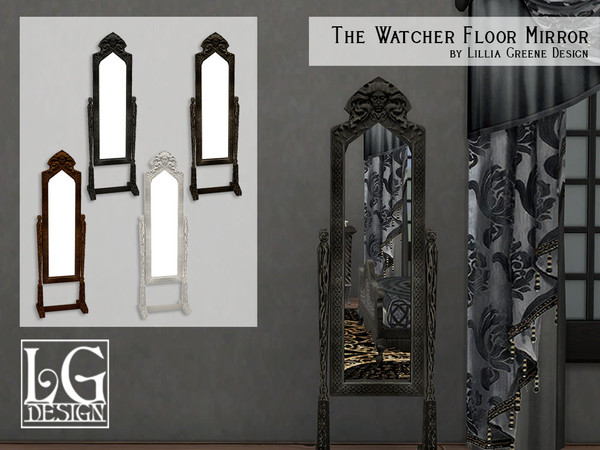 The Sims Resource | The Watcher Floor Mirror (requires Get Together)