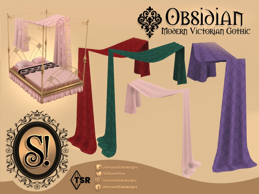 The Sims Resource - Modern Victorian Gothic - Obsidian Canopy