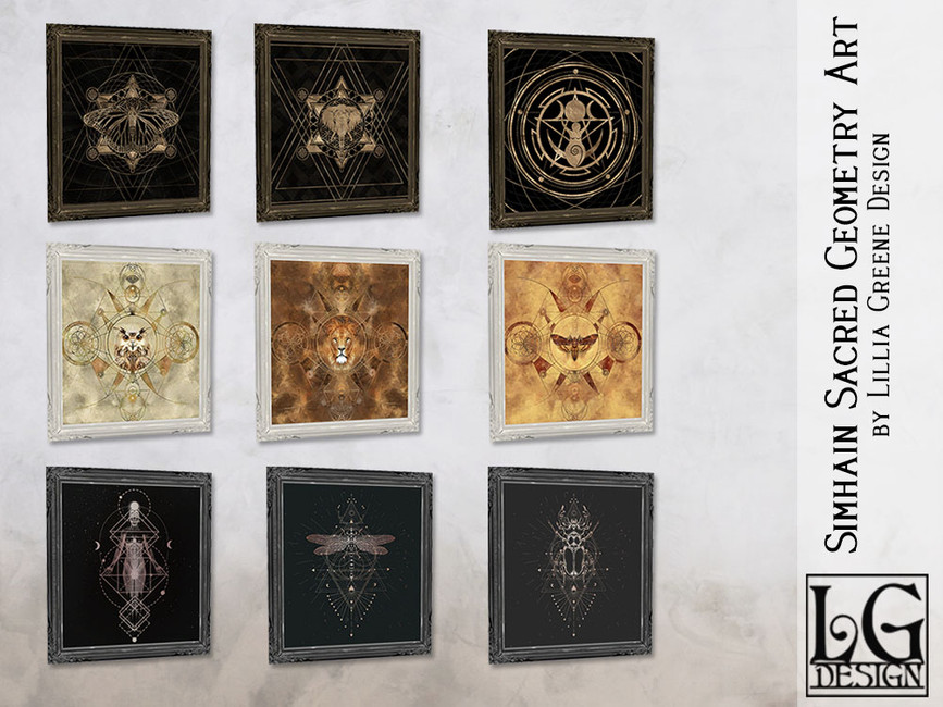 The Sims Resource - Simhain Sacred Geometry Art
