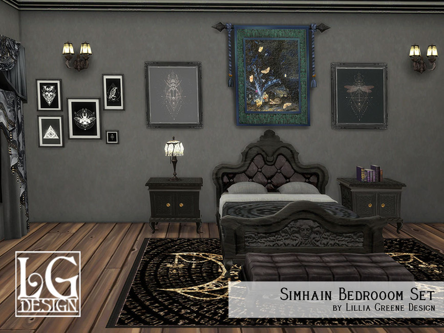 The Sims Resource - Simhain Bedroom Set