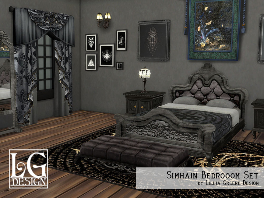 The Sims Resource - Simhain Bedroom Set